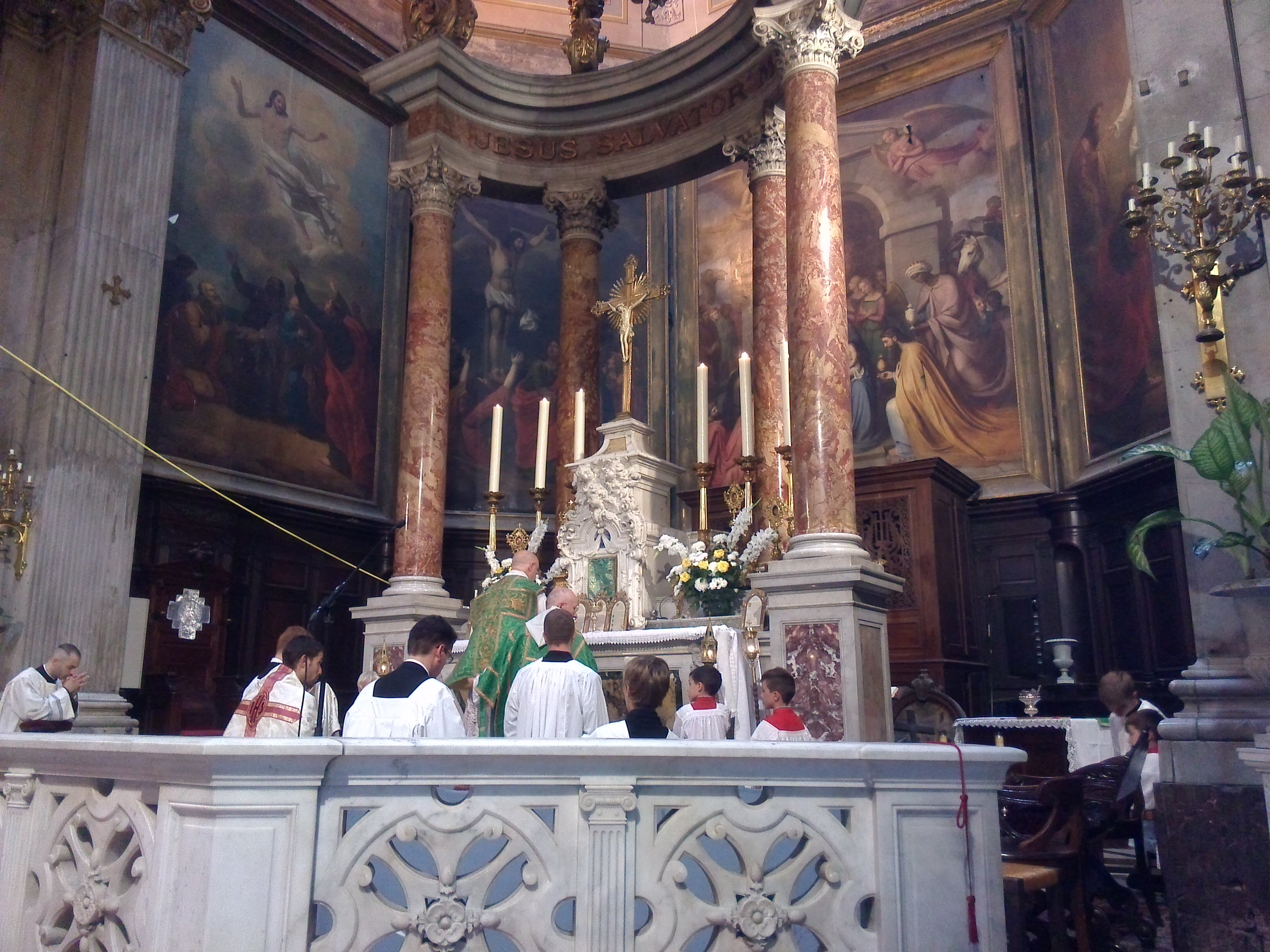 dernière messe de Mr Ellul – Paroisse Saint-Charles à Marseille